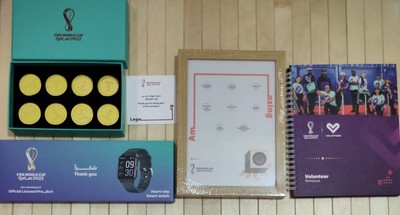 FIFA World Cup Qatar 2022 Volunteer Workbook & Thank You Gift Set (4 ...