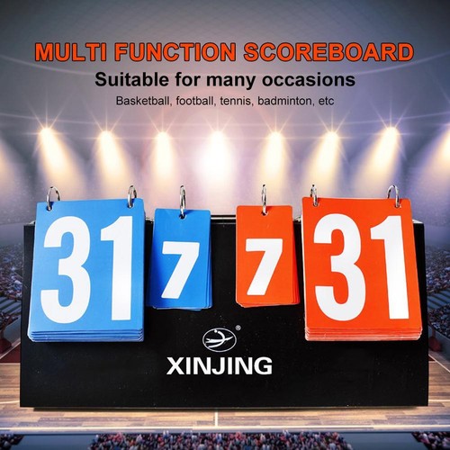 4-Digit Badminton Score Board Plastic Table Tennis Scoreboard for ...