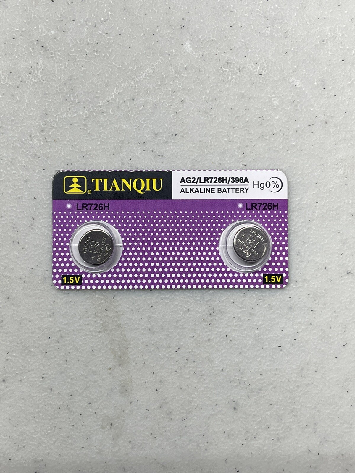 2 Pack LR59 AG2 396A LR726 SR726SW SR59 1.5V TIANQIU ALKALINE CELL USA ...