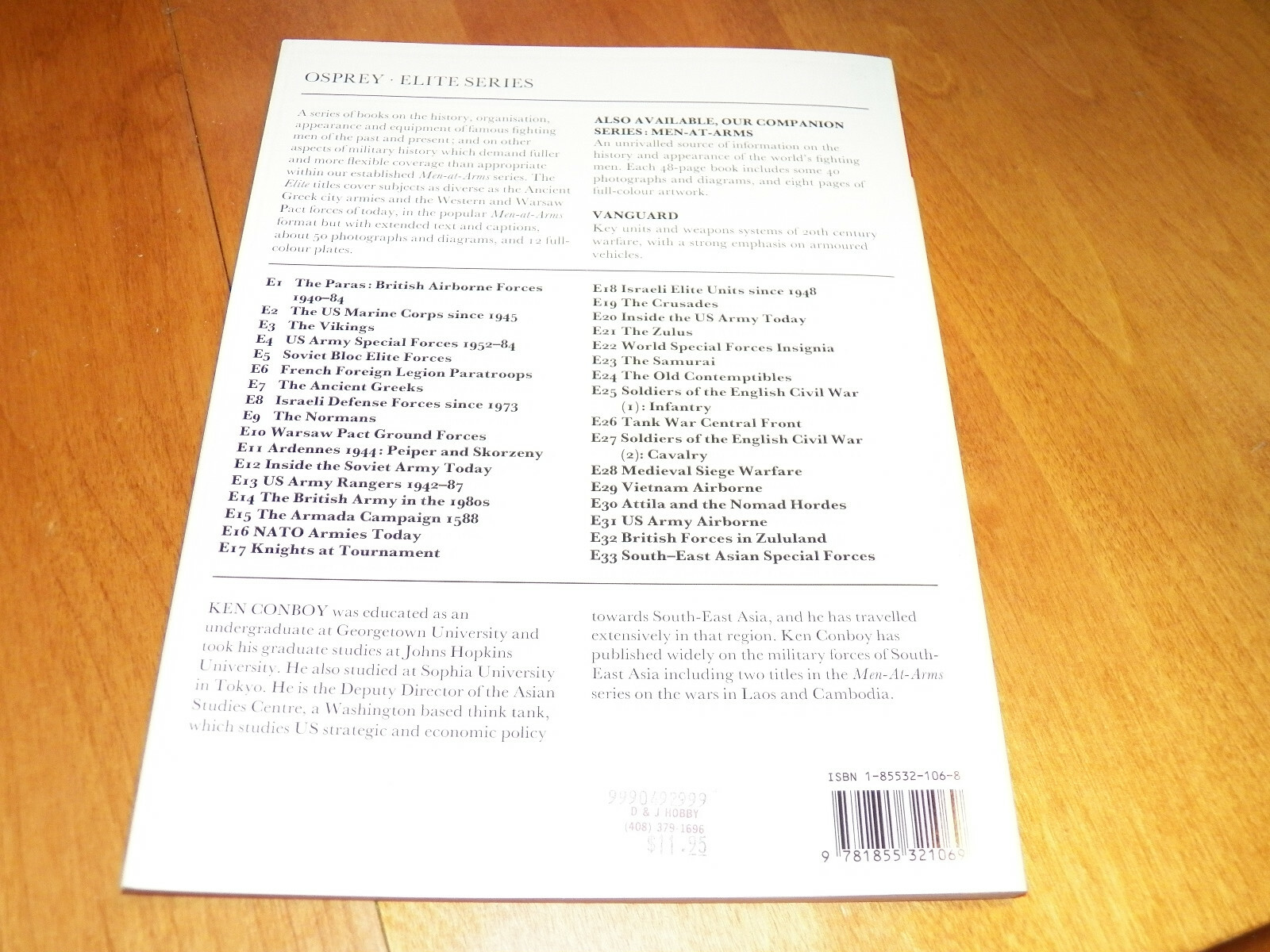 South-East Asian Special Forces by Kenneth Conboy (1991, Trade ...