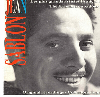 Jean Sablon by Jean Sablon (CD, 1994 PMF) French Troubadour/Original ...