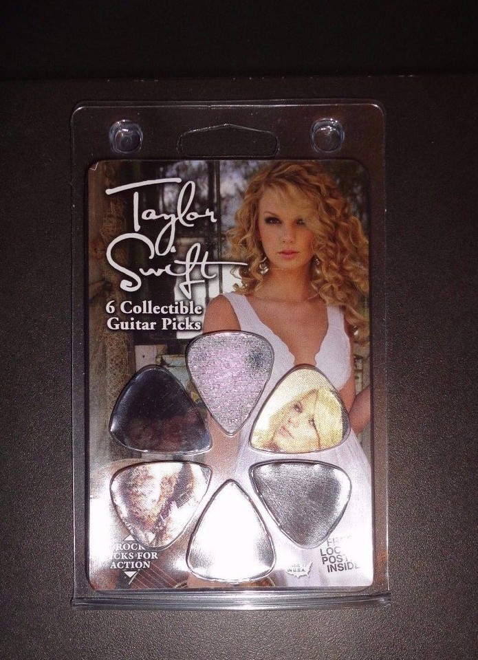 TAYLOR SWIFT 6 Collectible Guitar Picks NEW Taylor Swift GUITAR PICK ...