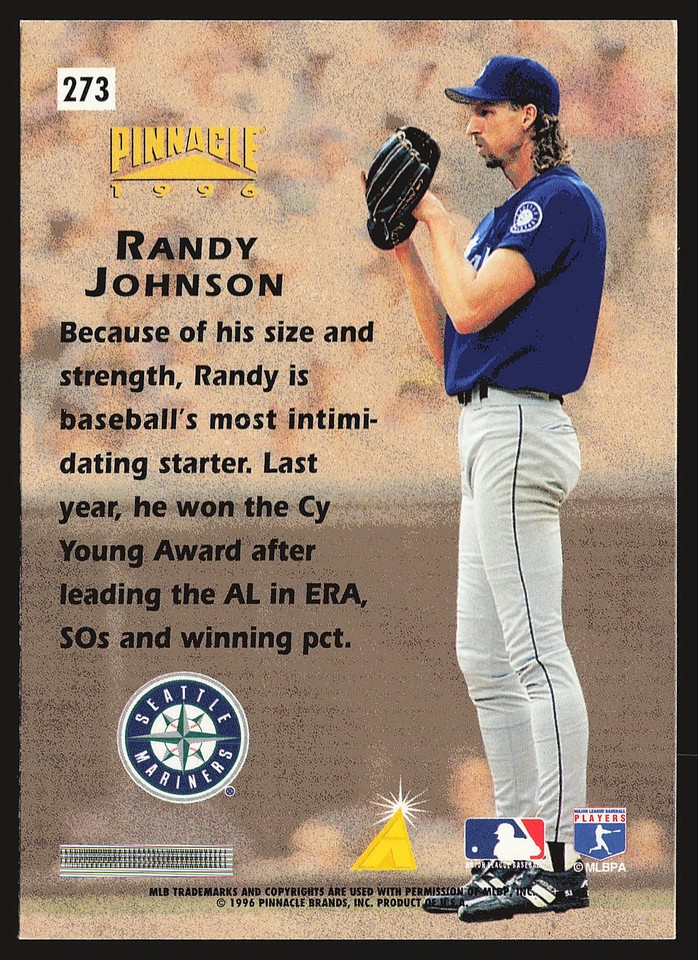 1996 Pinnacle #273 Randy Johnson Foil | eBay