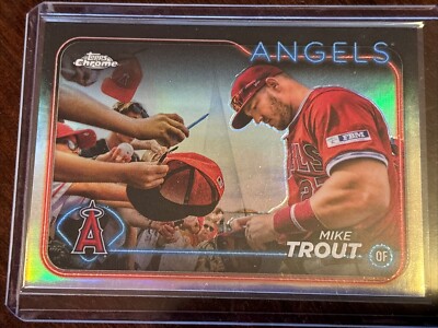2024 Topps Chrome Mike Trout Image Variation #200 SP SSP Angels | eBay