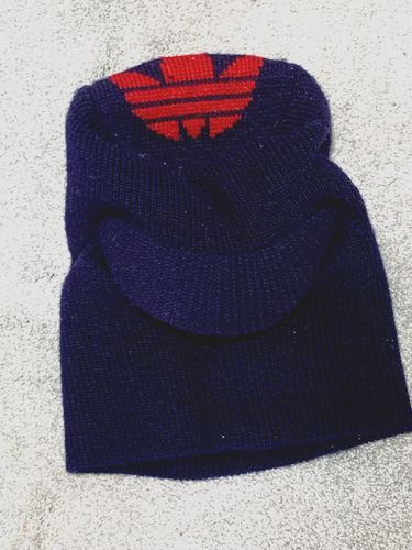 Grail Vintage 80s Adidas Balaclava ski leaf logo nwot raiders hat polo ...