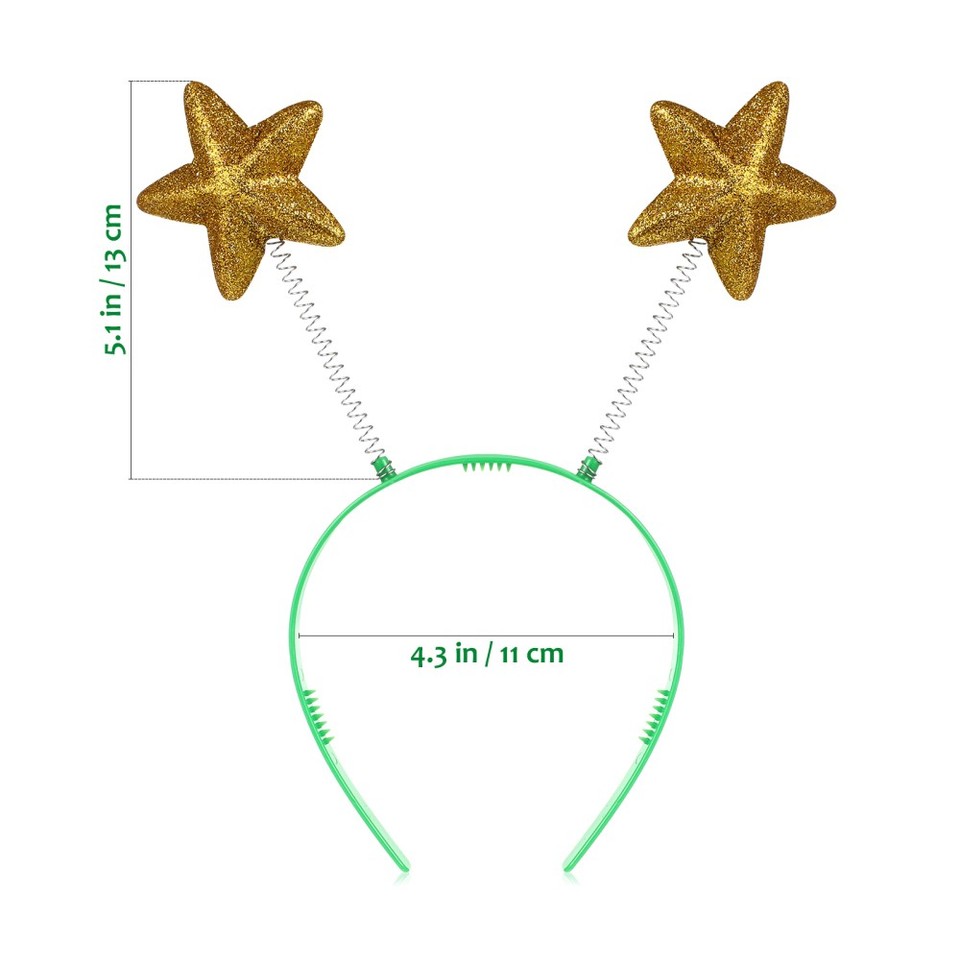 2 PCS Halloween Headbands for Women Hair Accessories Girls Star Boppers ...