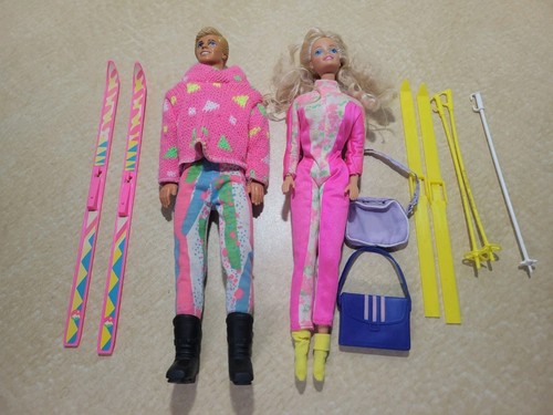 1991 Ski Fun Ken Barbie Doll & Party Outfit / Mattel Ski Gear Lot | eBay