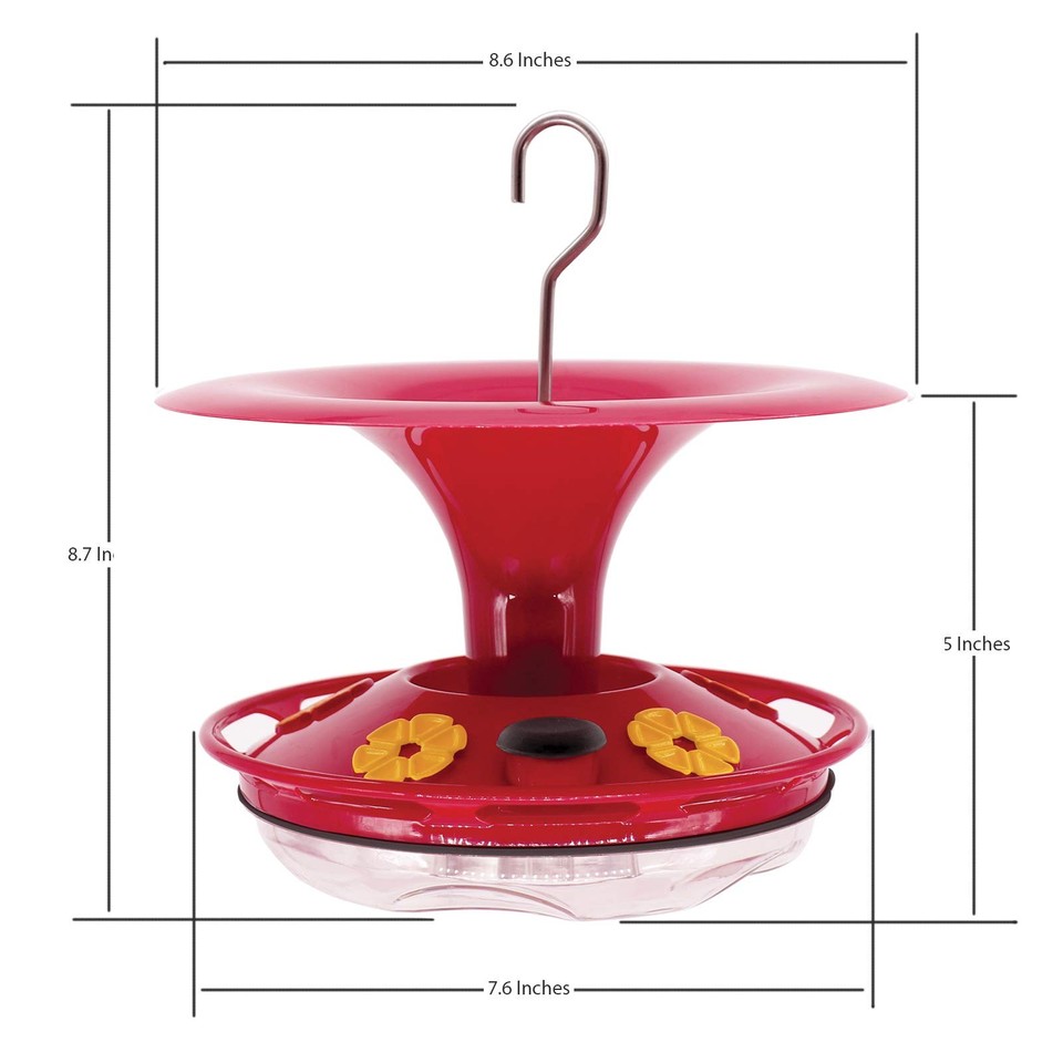 Hanging Hummingbird Feeder for Outdoors with Double Moat Guard ...