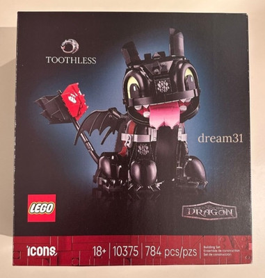 NIB LEGO 10375 How to Train Your Dragon - Toothless Building Toy Set ...
