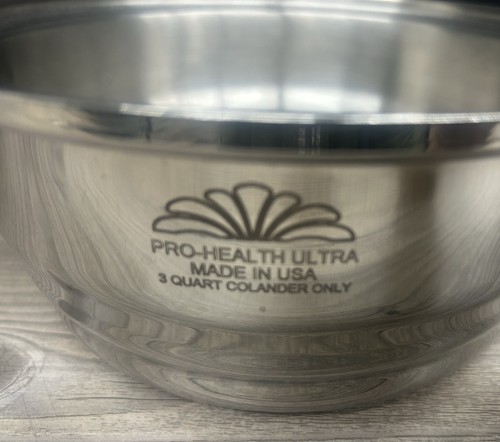 Pro-Health Ultra Stainless Steel 3 Quart Colander. Made In USA. | eBay