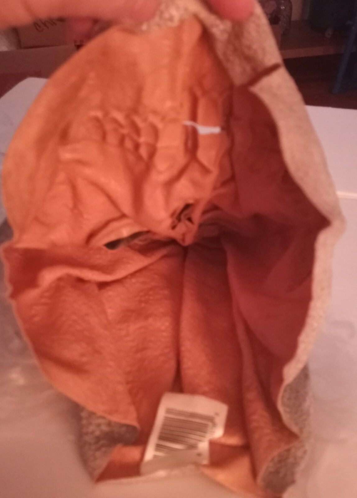 Scary Skull Mask With Attached White Hair - Gem