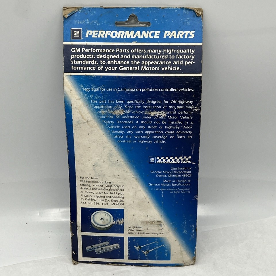 NOS GM Performance Small Block Chevy Chrome Valve Cover Hold Down ...