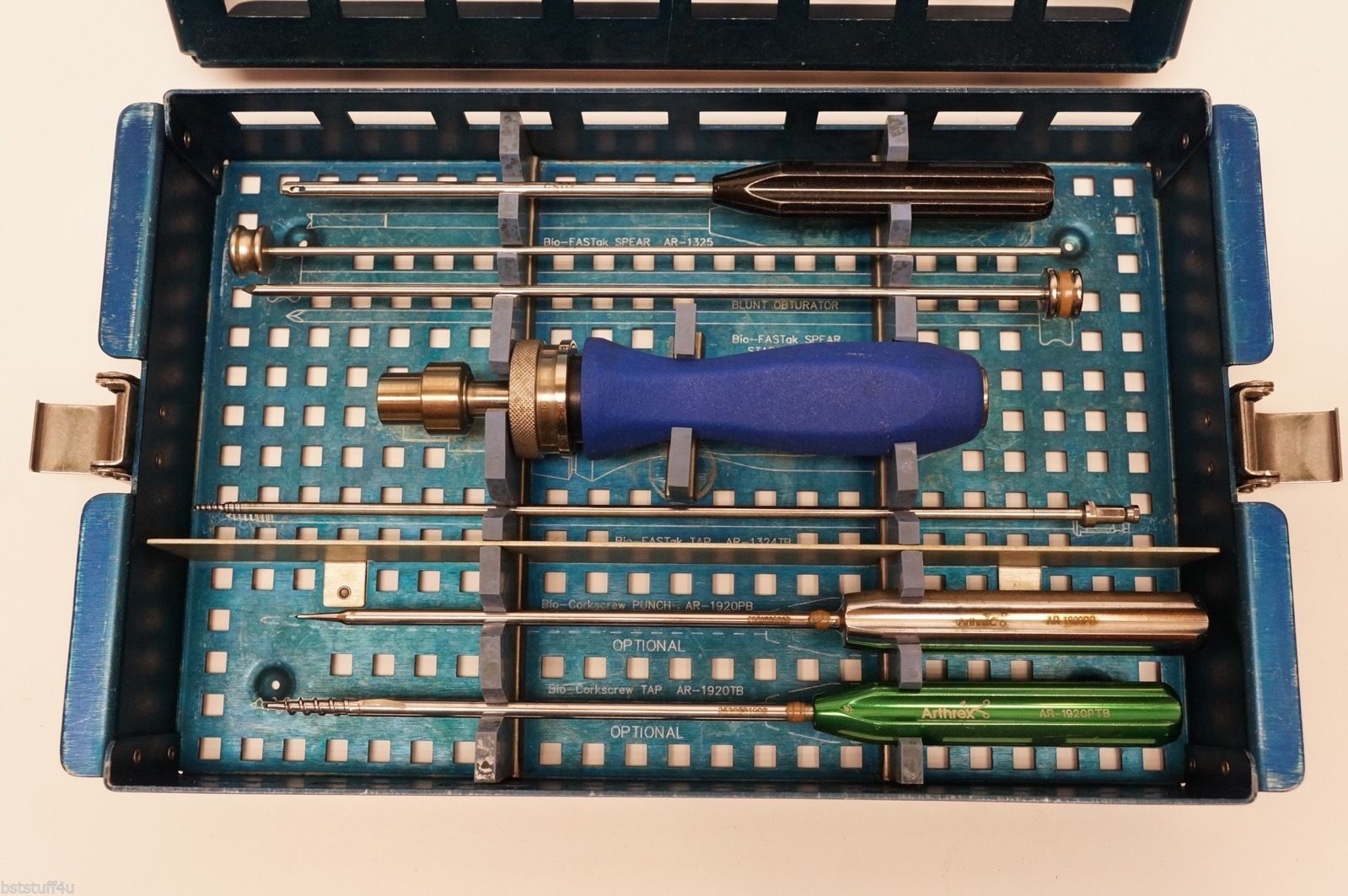 Arthrex AR-1327 Bio-Fastak & Bio Cockscrew Intrument Set ~ Complete | eBay