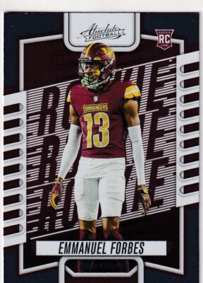 2023 ABSOLUTE RC EMMANUEL FORBES WASHINGTON COMMANDES FOOTBALL (AA ...