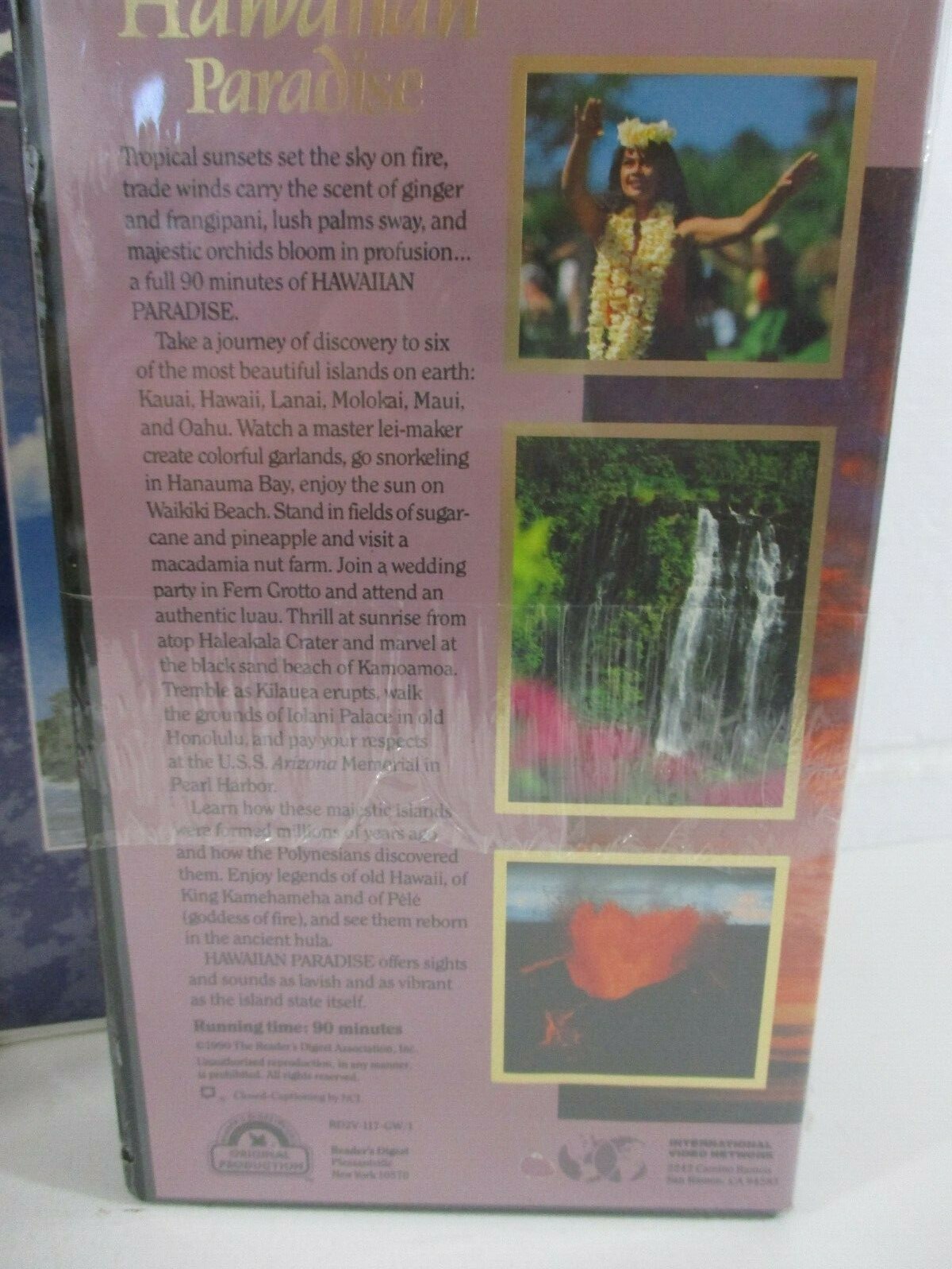 3 Hawaii VHS Tapes Sealed: Kilauea 1994, Pacific Paradise, Reader's ...