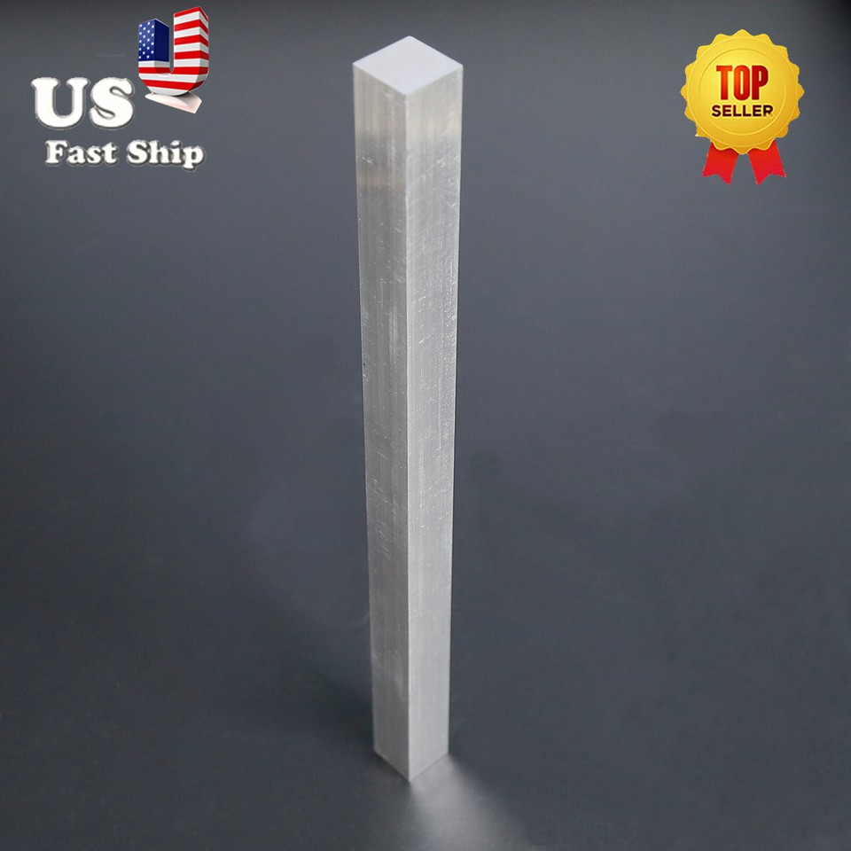 T061 Aluminum Square Bar 20MM Thick x 20MM Wide x 300MM Length 1xPiece ...