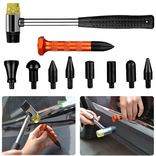 Car Tools Dent Ding Hammer Tap Down Kit Knock Down Paintless Hail ...