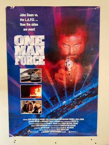 Poster: One Man Force (1989): Video Store/VHS original | eBay
