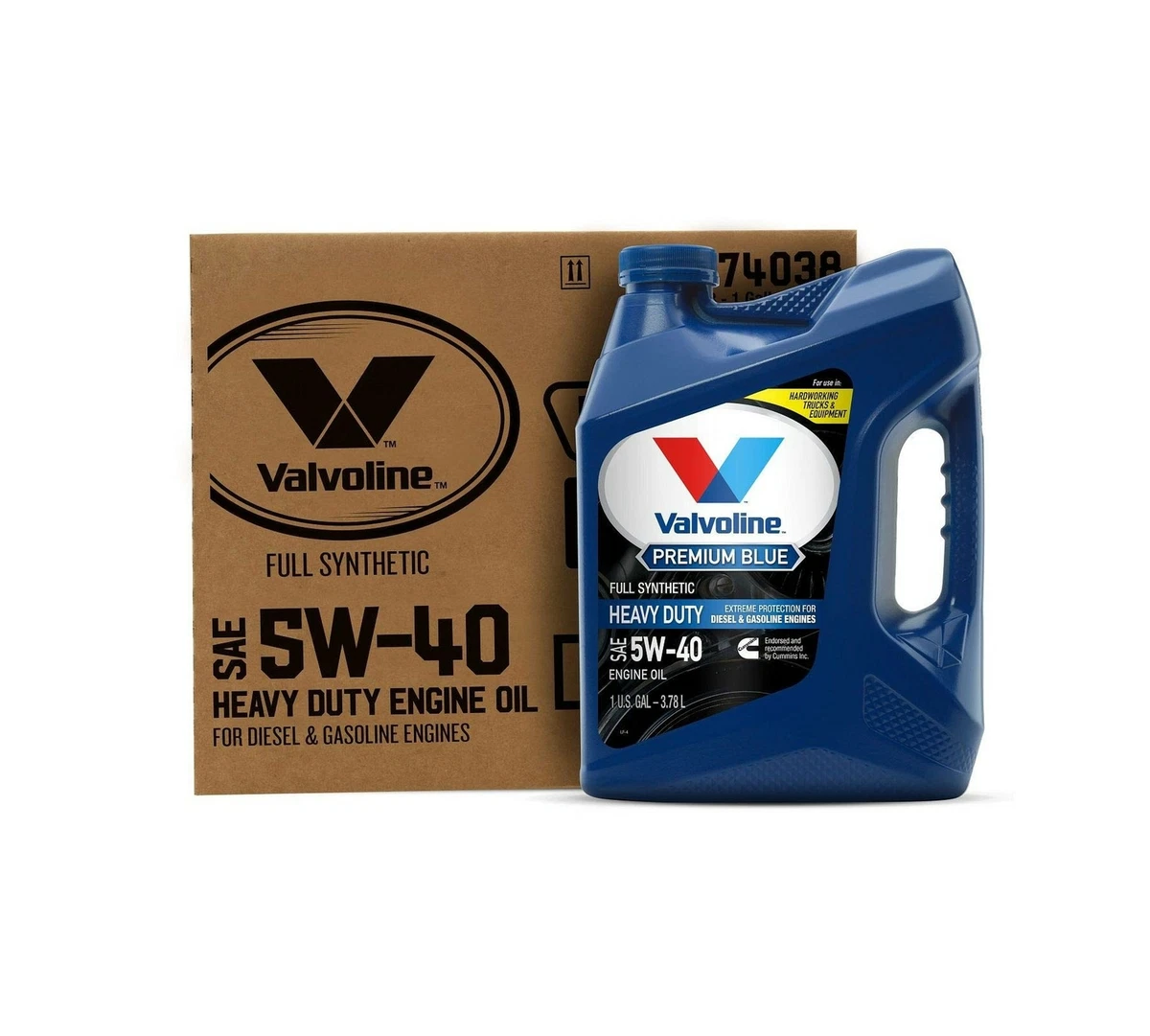 Valvoline 774038 Premium Blue Diesel Engine Oil, 5W40, 3x1, 56% OFF