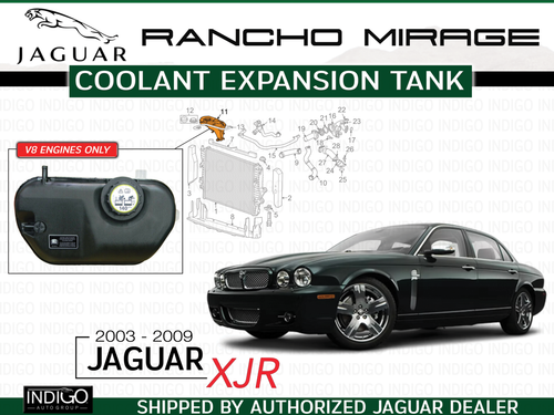 JAGUAR OEM XJR 2003-2009 COOLANT EXPANSION TANK C2C41900 | eBay