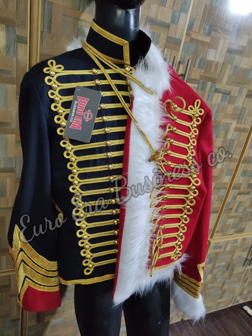 Napoleonic Dolman Hunter on horseback of guard Hussars Military Pelisse ...