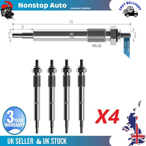4X Glow Plugs For MITSUBISHI L200 Triton Pajero IV Pajero Sport II ...