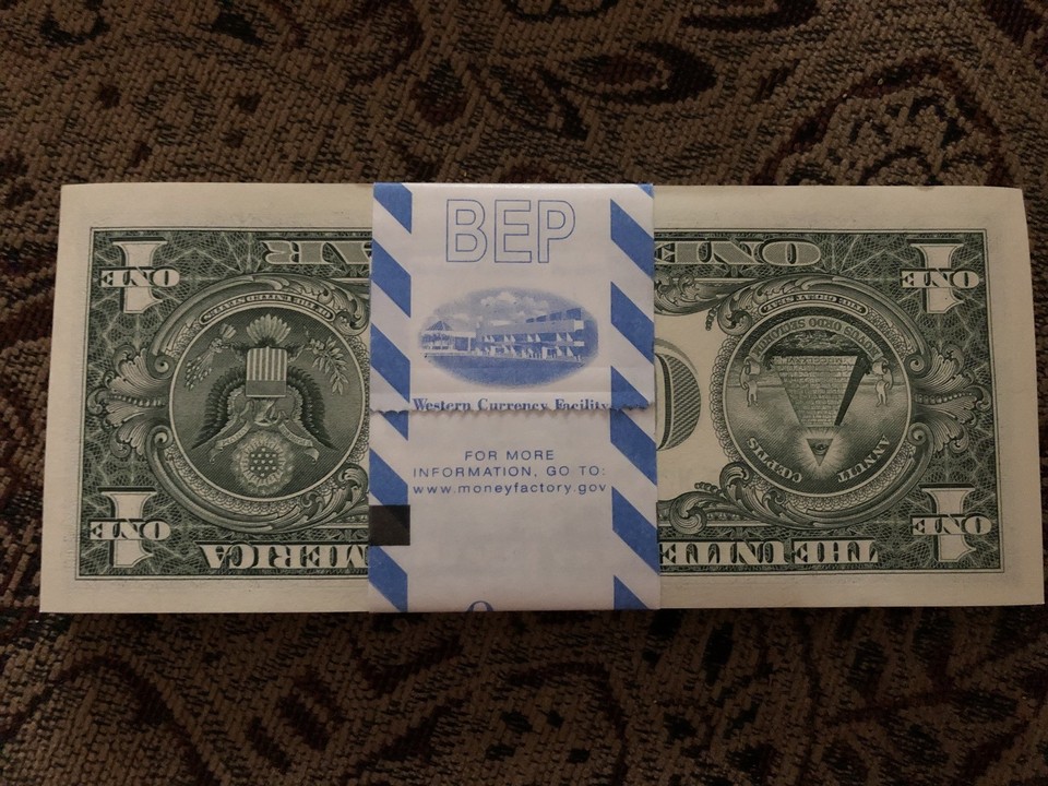 ONE (1) STAR NOTE SEQUENTIAL 2013 $1 DOLLAR BILL UNC CRISP from "K" BEP PACK | eBay