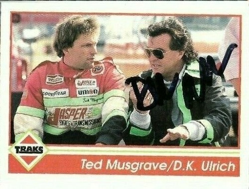 DK ULRICH signed 1992 TRAKS trading card NASCAR OWNER #155 | eBay