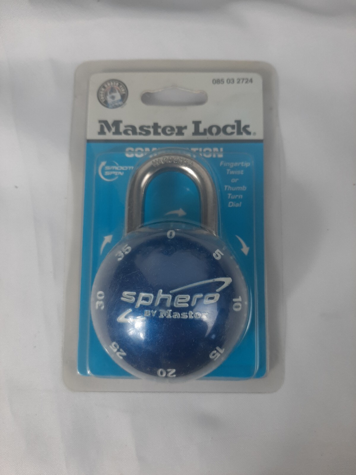 Master Lock Sphero Combination Lock Smooth Spin Padlock 2075D Blue | eBay