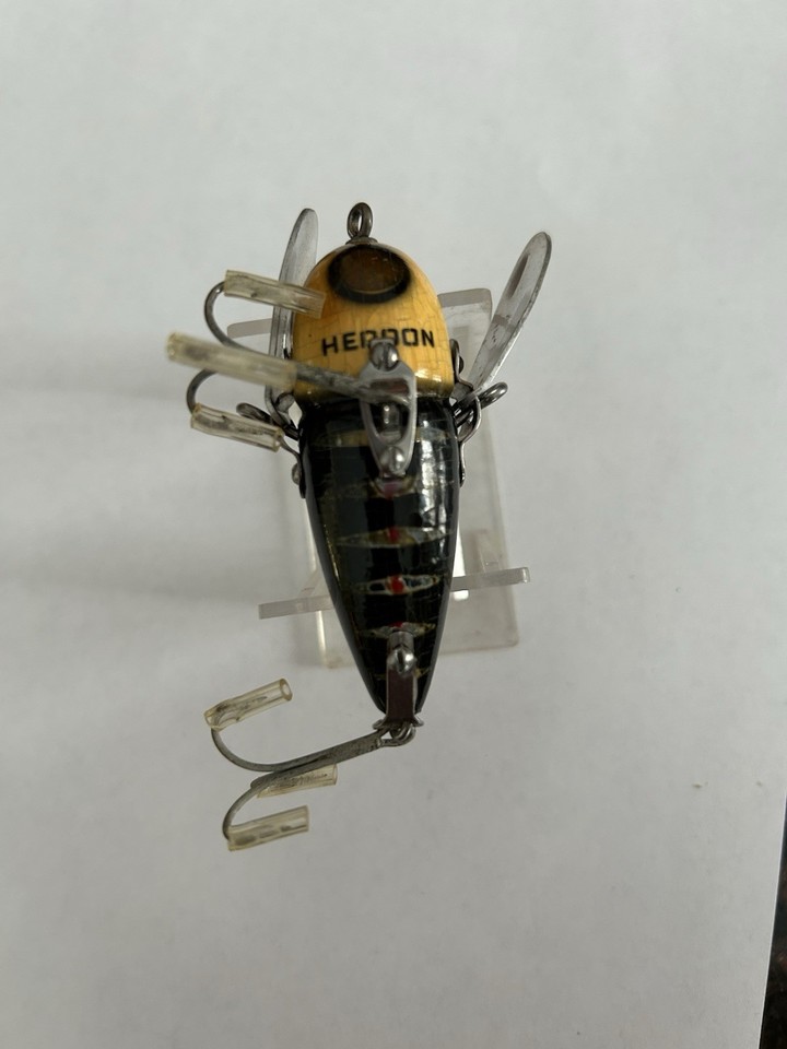 Heddon Wood Conetail Crazy Crawler 2120BWH fishing lure with box | eBay