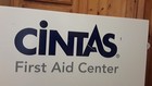 CINTAS Commercial First Aid Center Kit EMPTY Metal Cabinet Four-Shelf ...