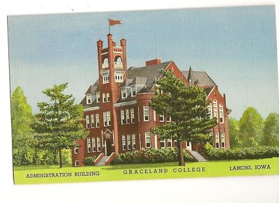 Graceland College Lamoni Iowa IA Administration Bldg | eBay