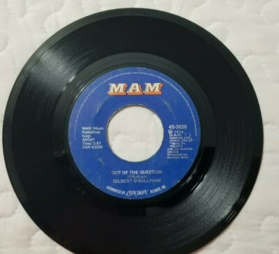 Gilbert O' Sullivan - Out Of The Question / Everybody Knows 1972 45 RPM ...