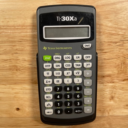 Texas Instruments TI-30XA Gray/Black Handheld 10 Digit LCD Scientific ...