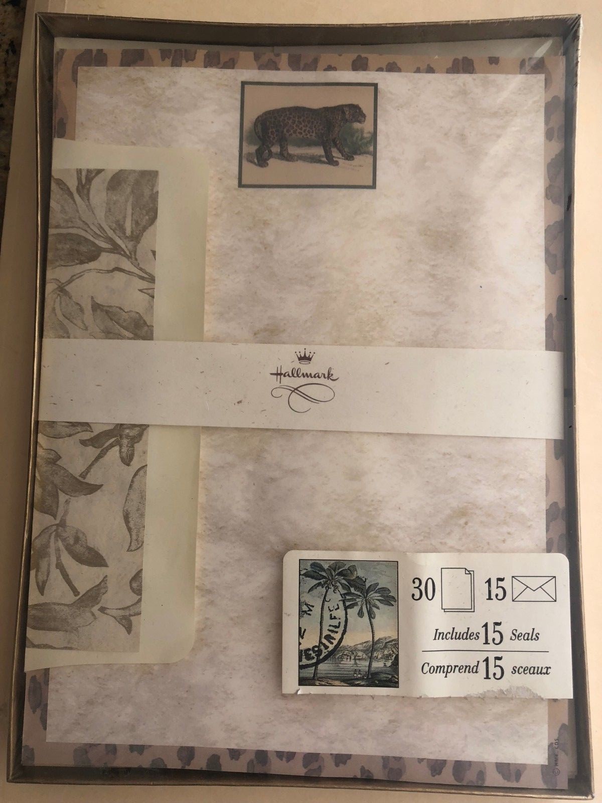 HALLMARK Leopard 30 BLANK SHEETS Vintage Set STATIONARY & ENVELOPES | eBay