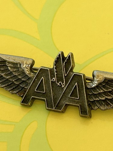 Vintage AA American Airlines Stewardess Flight Attendant Wings Pin ...
