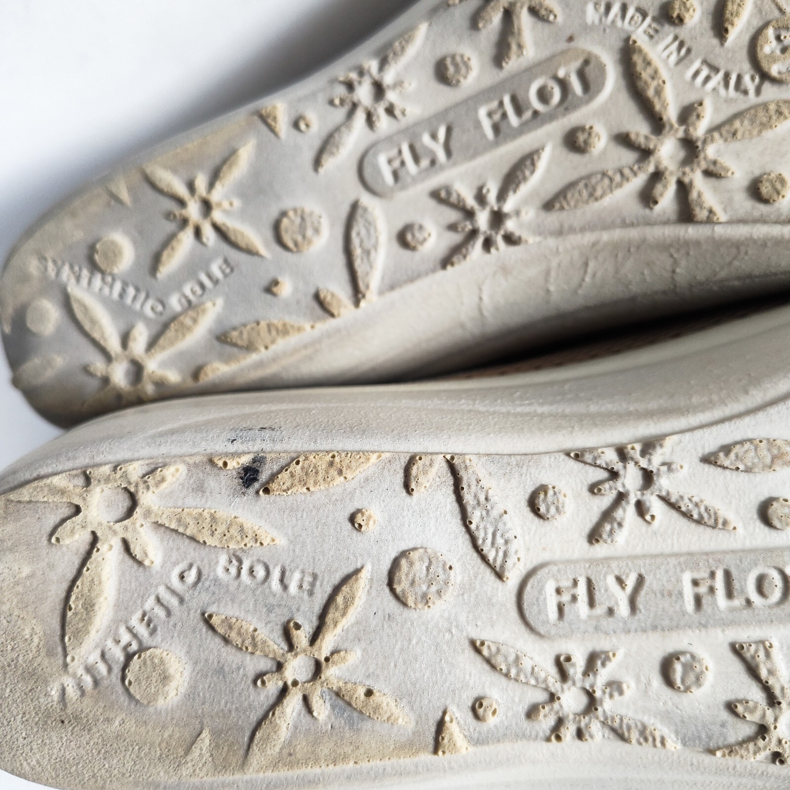 Fly Flot Clogs Shoe Slide Mule Beige Italy Womens 9 / 41 Neutral ...