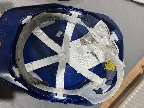 MENS HARD HAT SAFETY HELMET CONSTRUCTION BUILDERS SITE HEAD PROTECTION ...