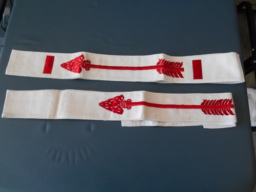 2 - Vintage Boy Scout Order Of The Arrow Red & White Sash | eBay