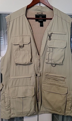 Vintage Orvis Fly Fishing Vented Vest Men's Size L Utility Safari RN ...