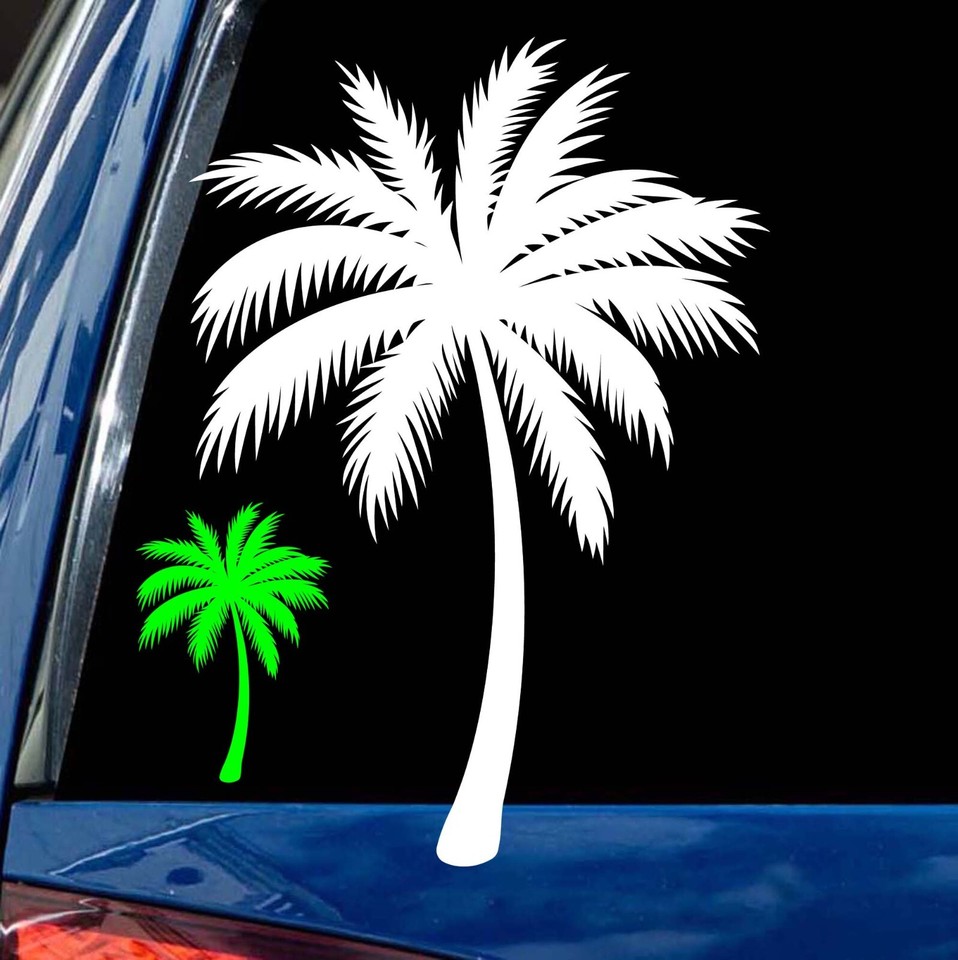 Palm Tree decal vinyl sticker wall windows car bumper sticker coastal ...