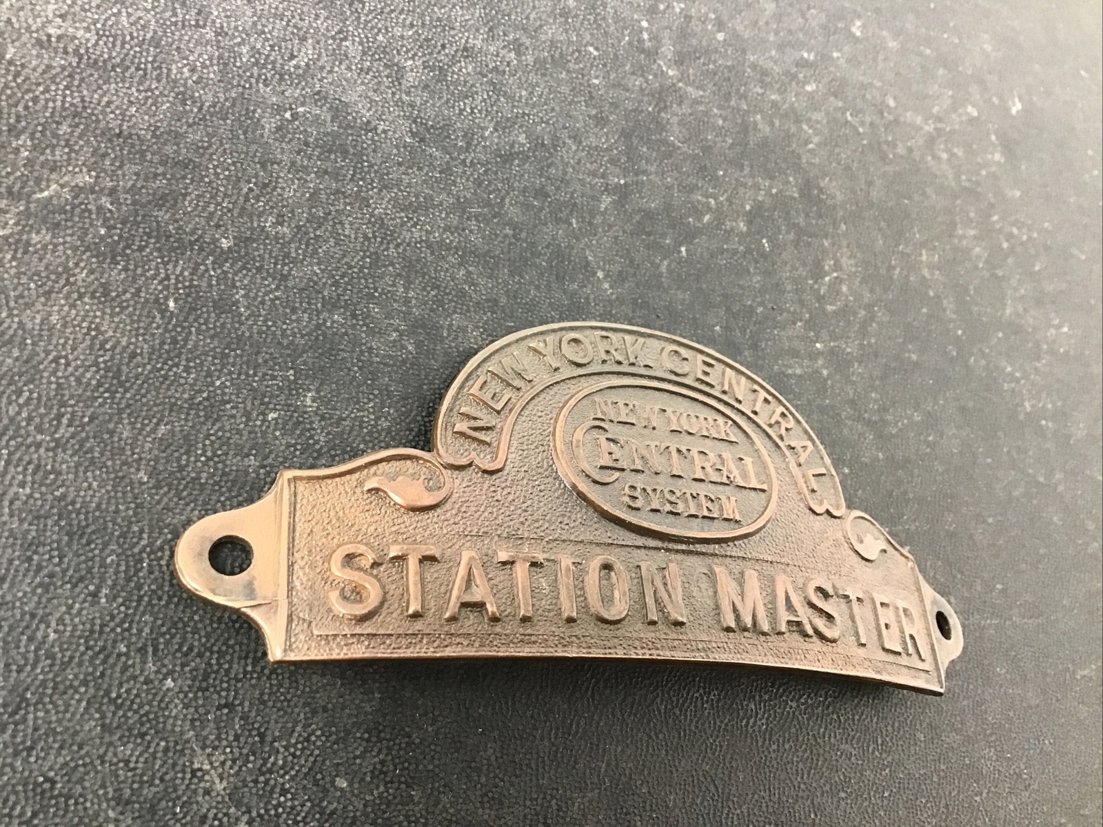 New York Central Railroad System Station Master Hat Badge NYC RR Train ...