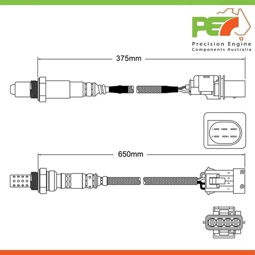 2x New * OEM * Pre-Cat & Post-Cat Oxygen Sensors For Citroen DS3 1.4L ...