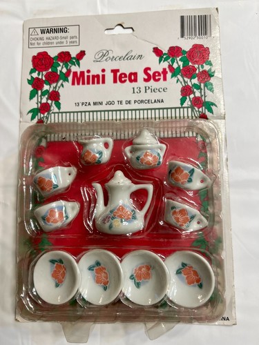 Vintage Mini Tea Set Porcelain 13 Pieces Floral Design | eBay