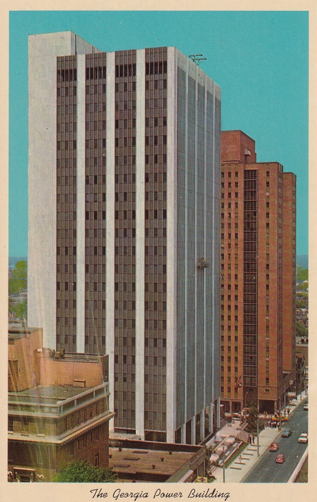 Vintage The Georgia Power Building Atlanta Georgia Chrome Postcard ...