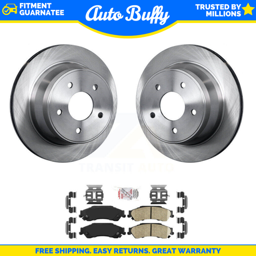 Rear Brake Rotor & Integrally Molded Pad Kit For Chevrolet S10 Blazer ...
