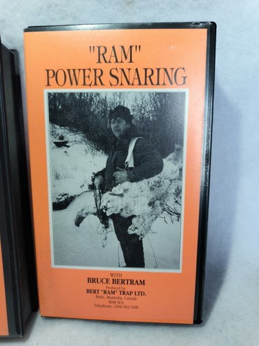 Canadian Beaver Trapping & Ram Power Snaring Bruce Bertram VHS Tape Lot ...