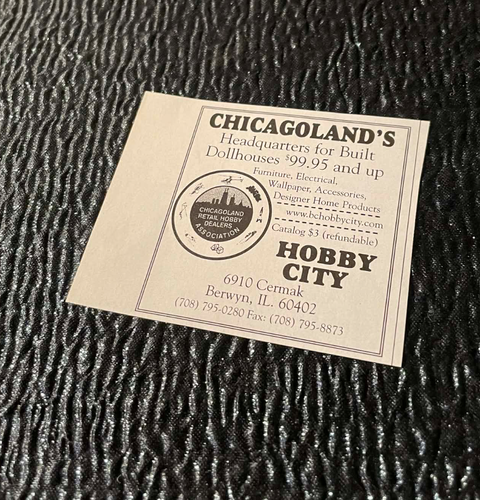 Hobby City Cermak Berwyn Illinois IL Chicagoland Ads Ad Dollhouse ...