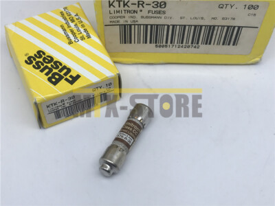 10pcs Bussmann KTK-R-30 ( KTK-R-30) 30 Amp 600V Fast-Acting Fuses | eBay
