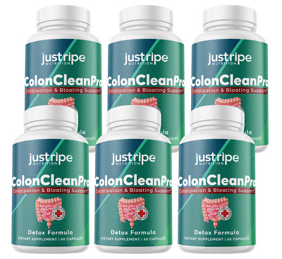 6 Pack Colon Clean Pro Natural Digestive Support Supplement for Gut ...
